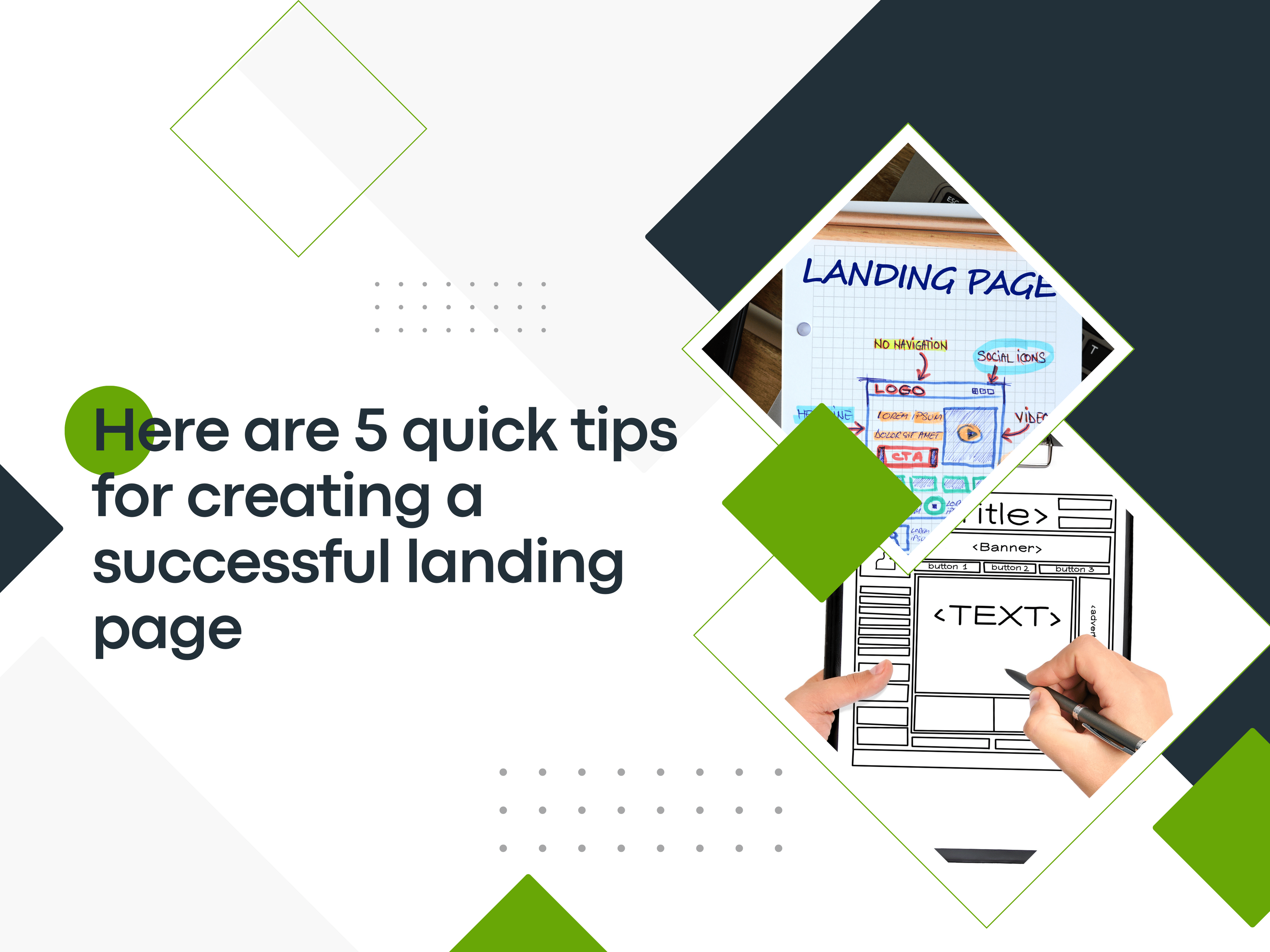 5 quick tips for creating a successful landing page-Webzin